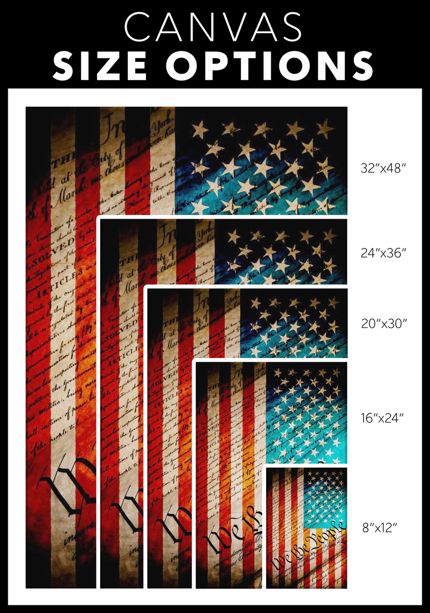 WE THE PEOPLE FLAG ART - CANVAS ART – We The People Designs