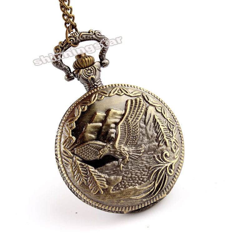 Vintage " Patriotic Eagle" Bronze Pocket Watch – We The People Designs