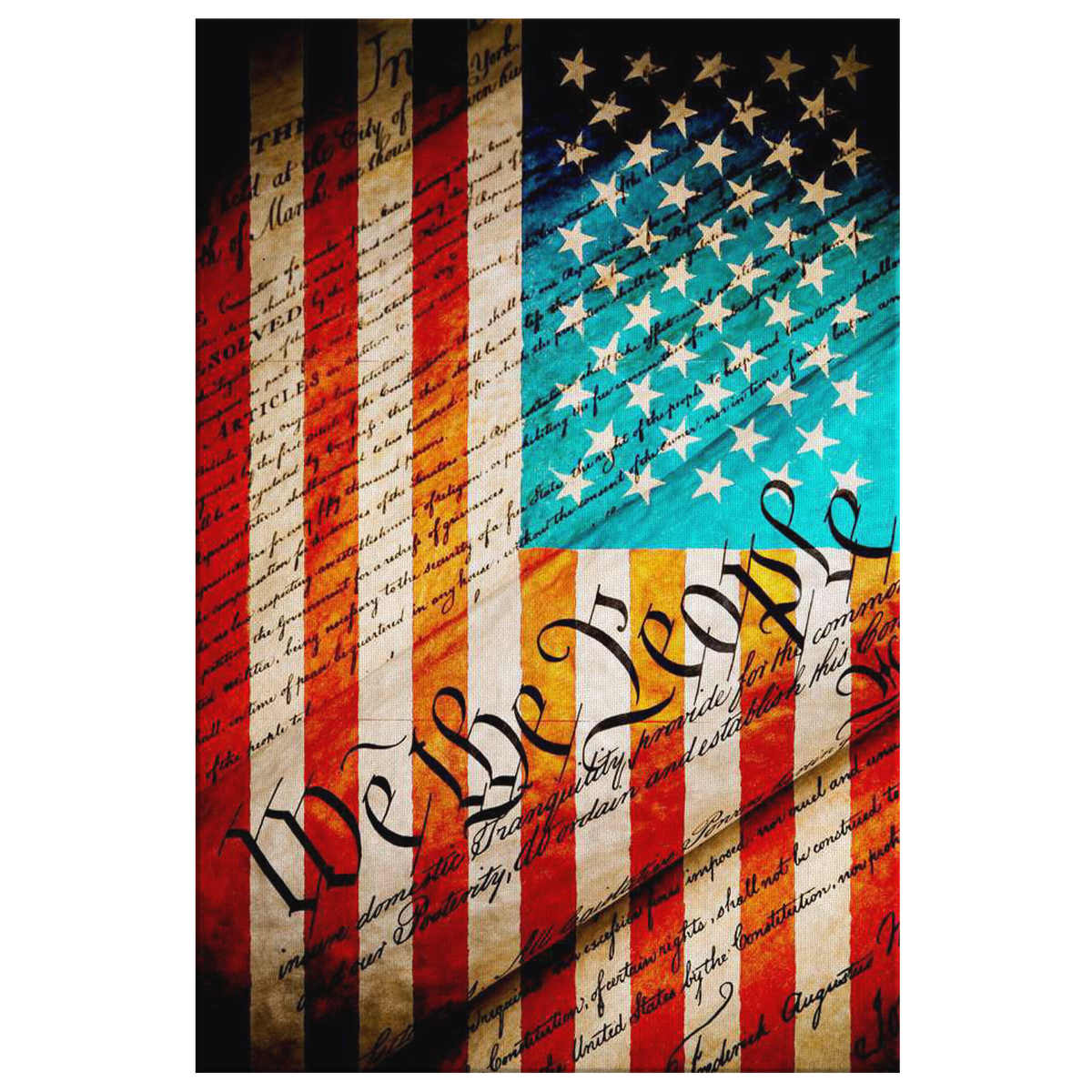 WE THE PEOPLE FLAG ART - CANVAS ART – We The People Designs